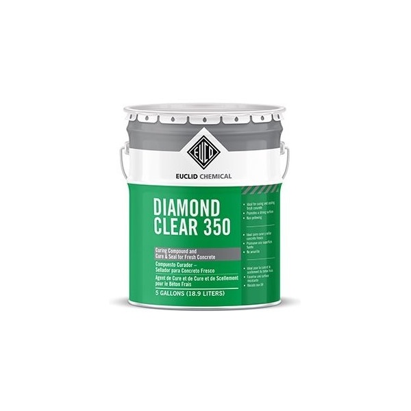 Euclid Chemical Euclid Diamond Clear 350 Exempt Solvent-Based Non-Yellowing Cure & Seal 5 Gallon ...
